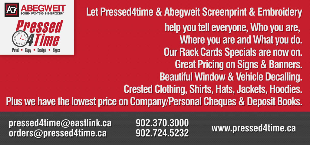 Pressed 4 Time Print Copy & Design, Charlottetown PE